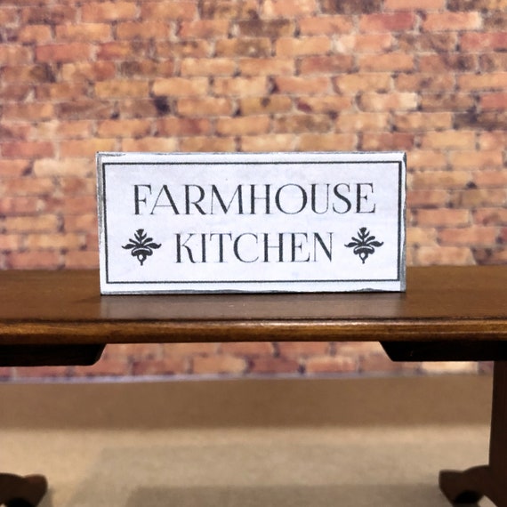 Miniatures Art & Collectibles Miniature Farmhouse Signs Rustic ...