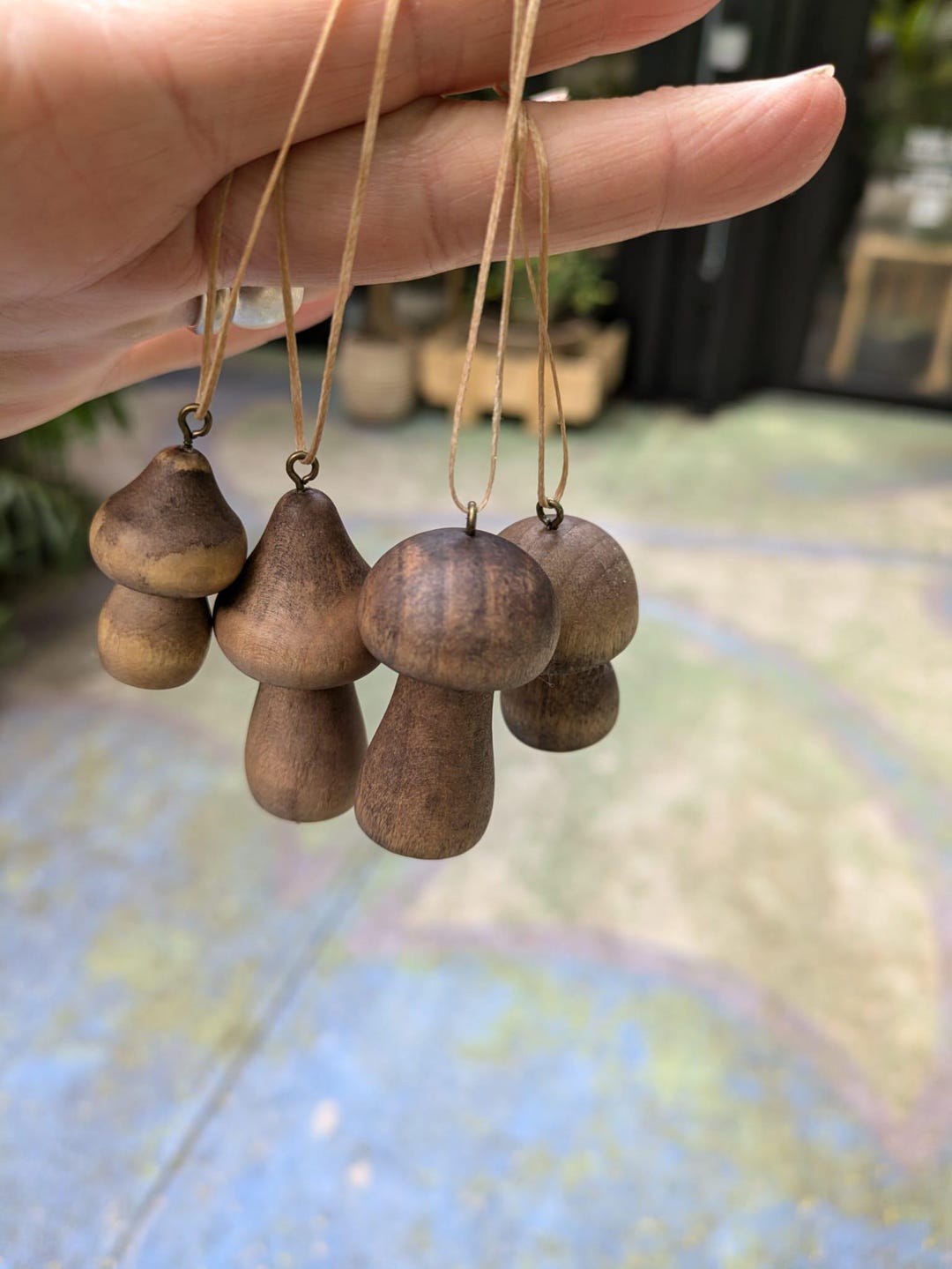 Mushrooms Christmas Tree Ornaments. Set of 4 - Etsy