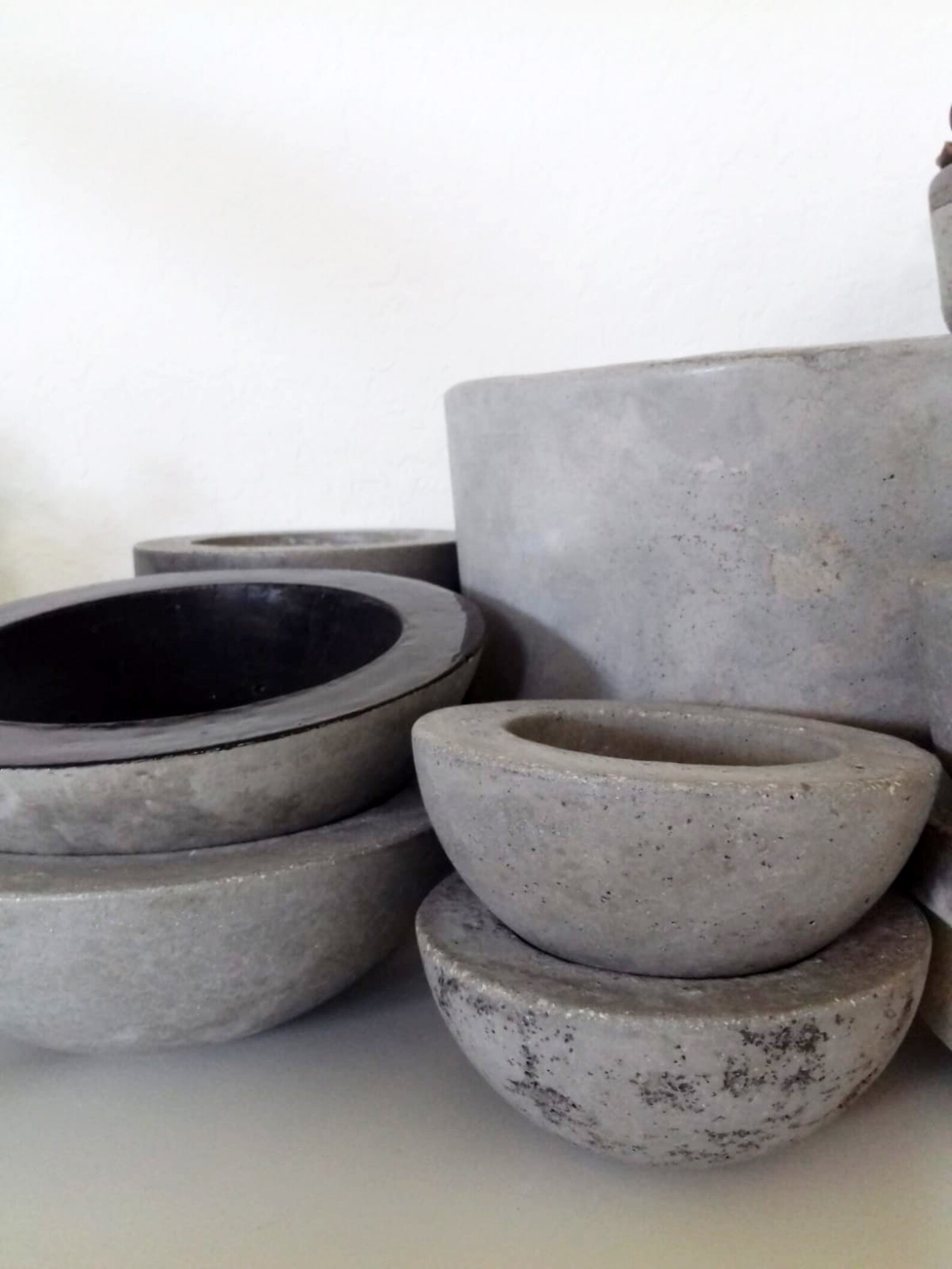 Concrete Bowl. Planter. Table Top Fire Pit. Concrete Dish. | Etsy Canada