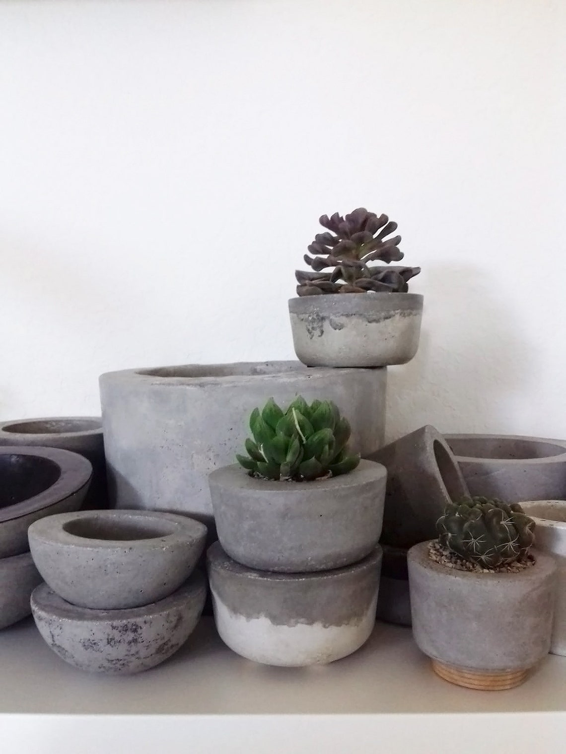Concrete Dish. Container. Catch-all. Kokedama Base - Etsy