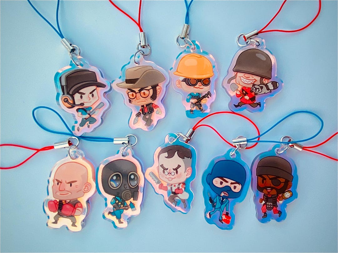 Team Fortress 2 - Mini Melee Merc Phone Charms - Etsy