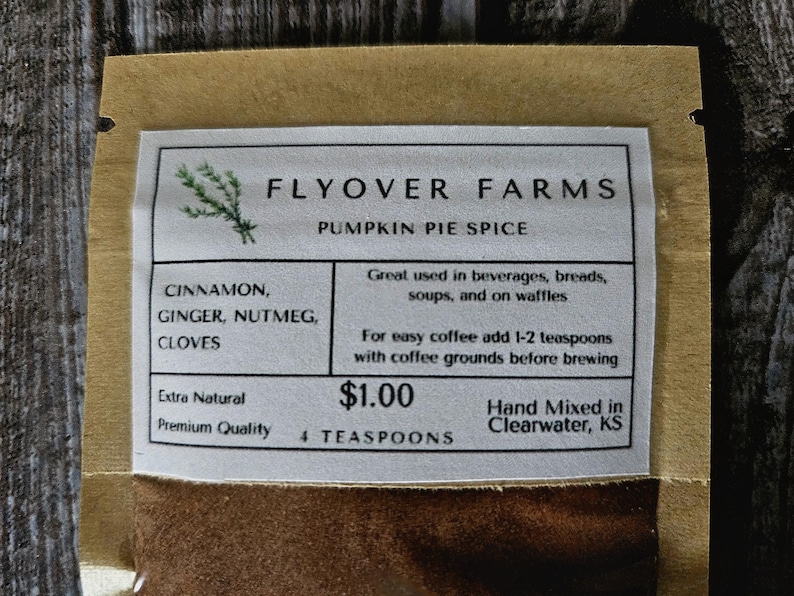 Fall Spices Gift Set of Sample Bags - Etsy