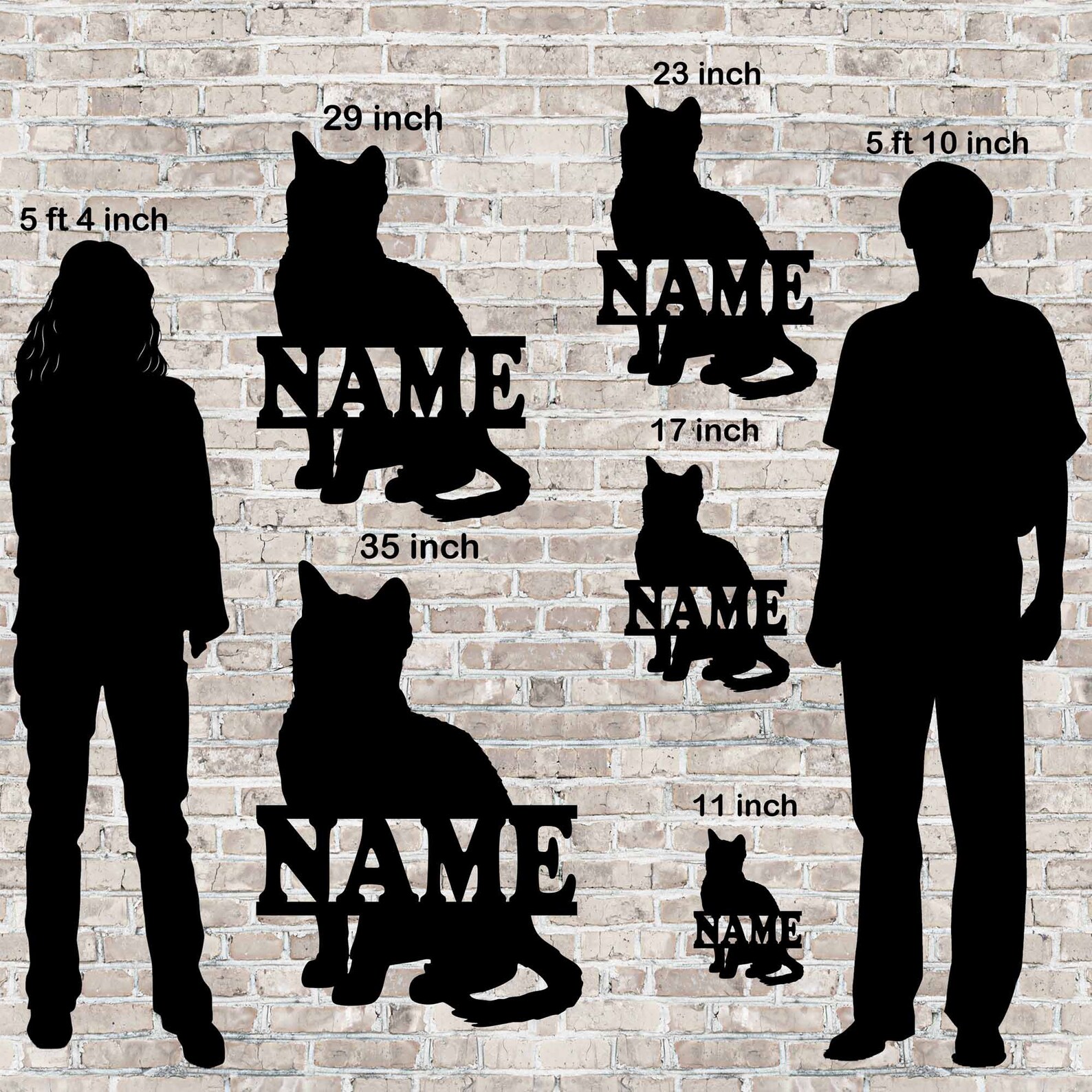 Wooden Cat name sign Cat decor name sign | Etsy