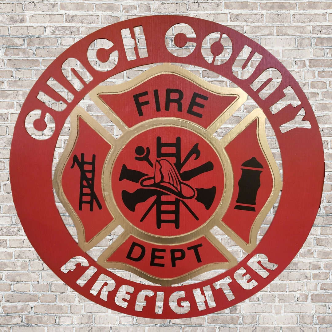 Firefighter Personalized Sign Firefighter Artwork - Etsy