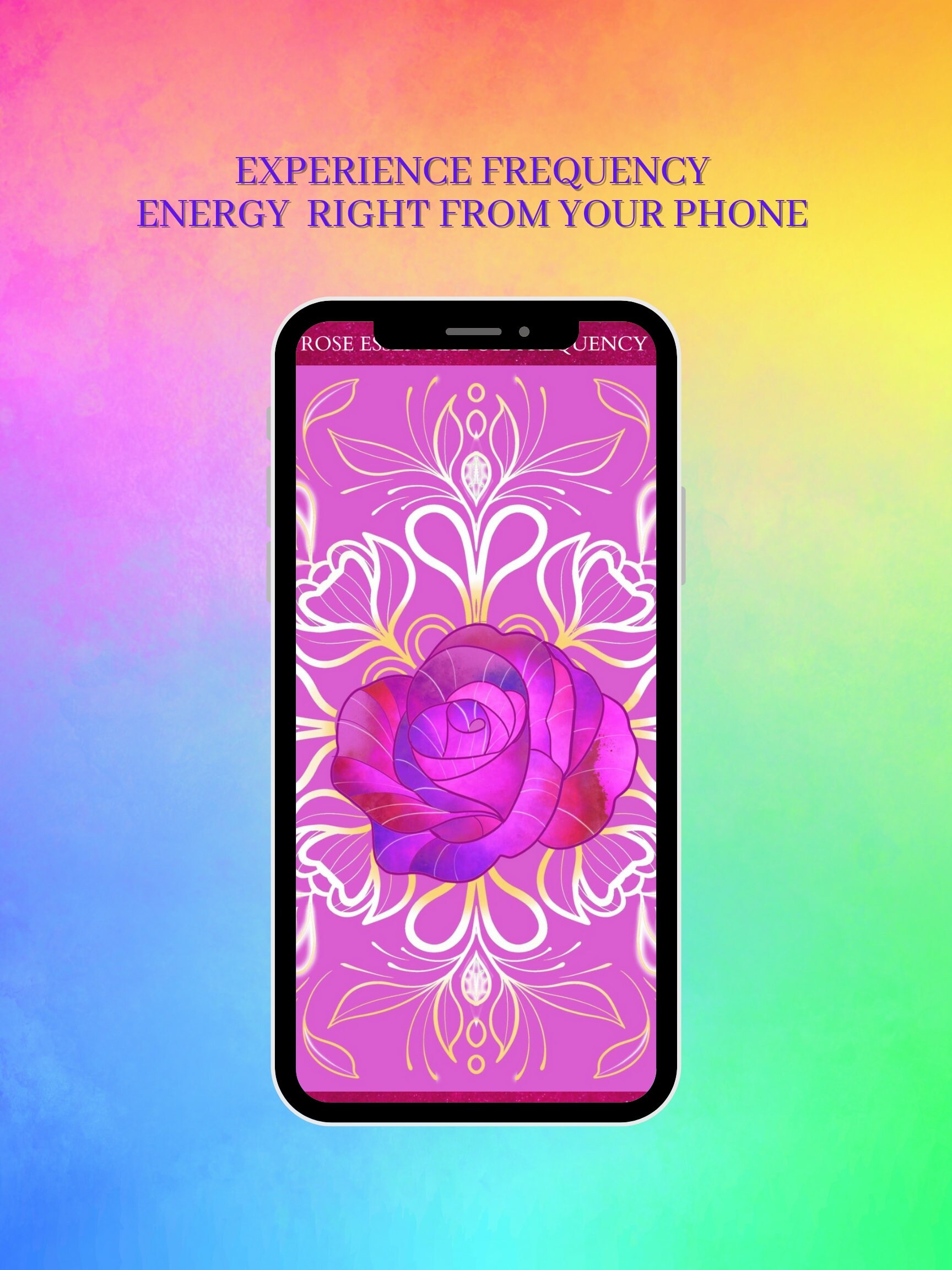 Rose Essential Oil Frequency Image - Etsy