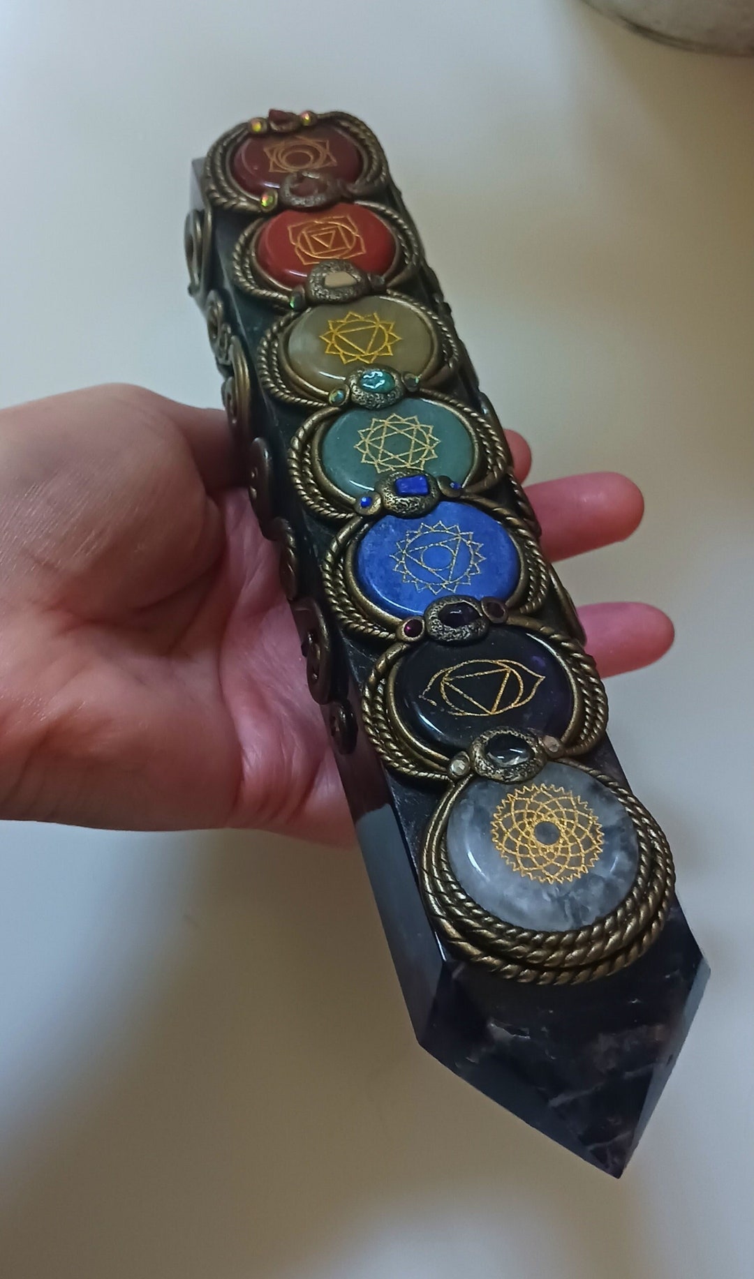 Chakras, Rainbow Fluorite, Obelisk, Crystal Tower, Metaphysical Tools ...