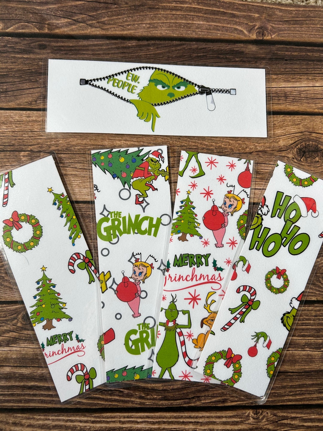 The Grinch Bookmark Ew People Ho Ho Ho Stink Stank - Etsy