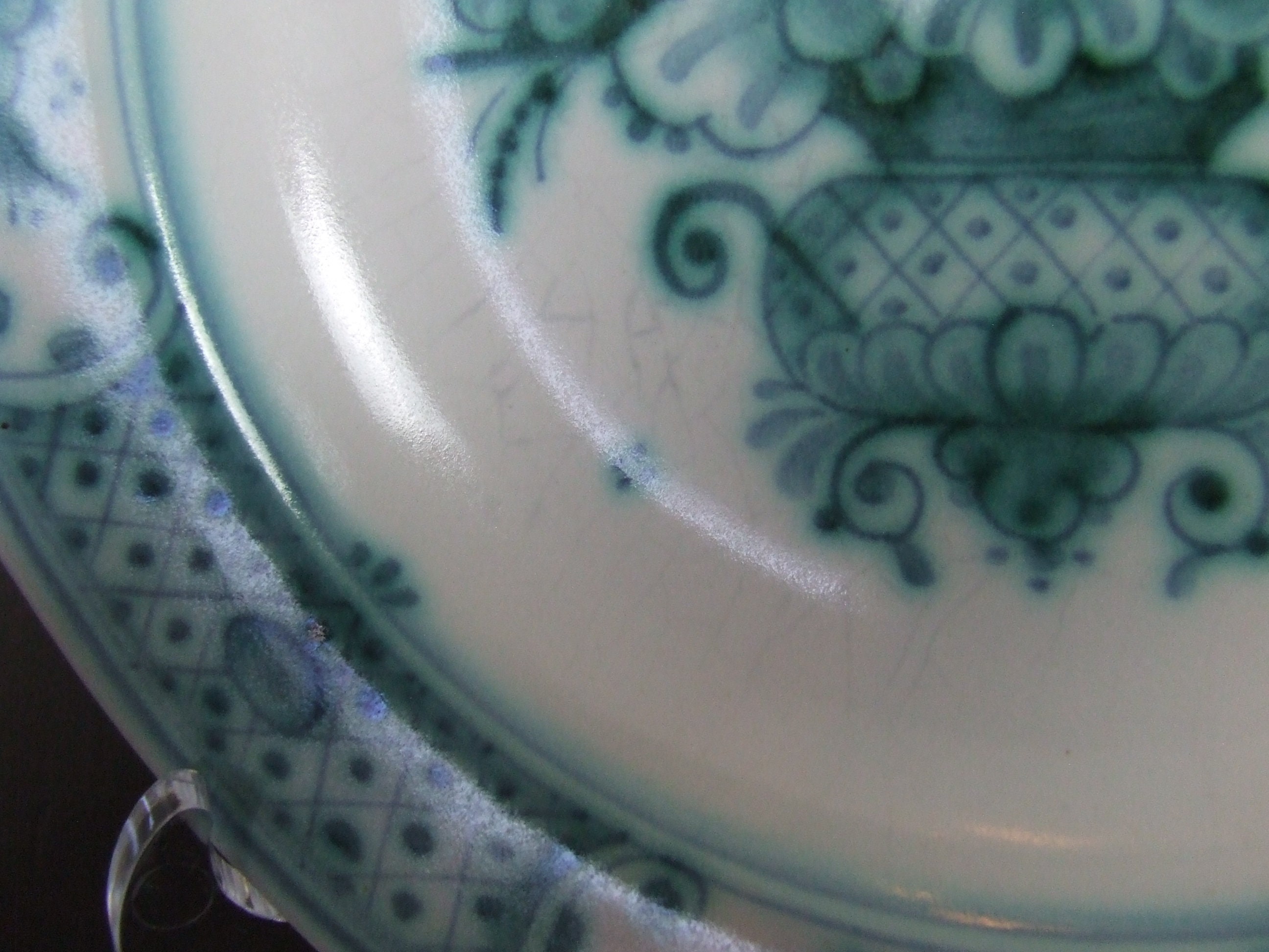 De Porceleyne Fles Delft handpainted octagonal Delvert (Green Delft ...