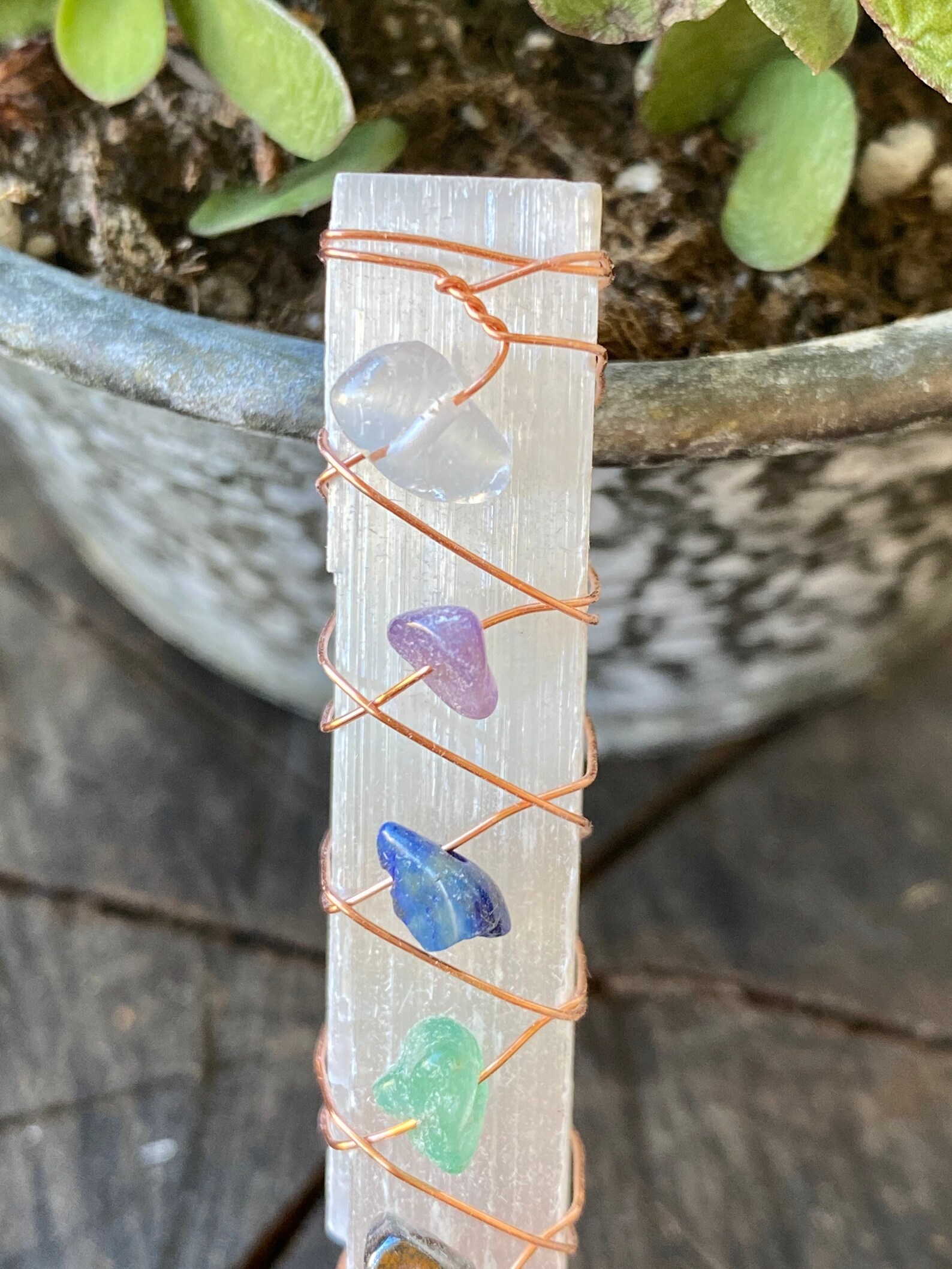 Chakra Selenite Wand Reiki Healing Wand Chakra Balancing | Etsy