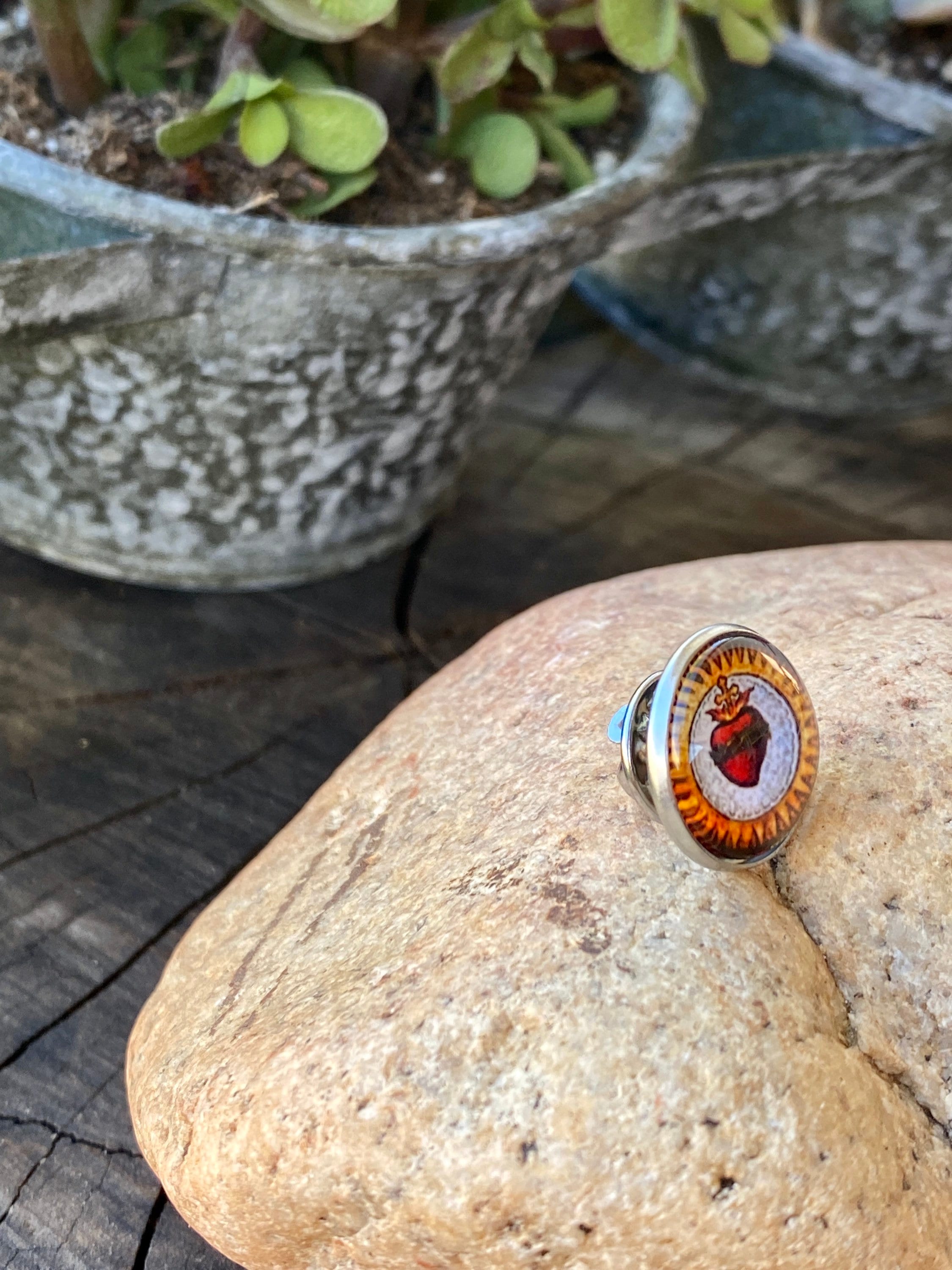 Sacred Heart Pin Holy Spirit Pin Jesus Pin Catholic Pin | Etsy