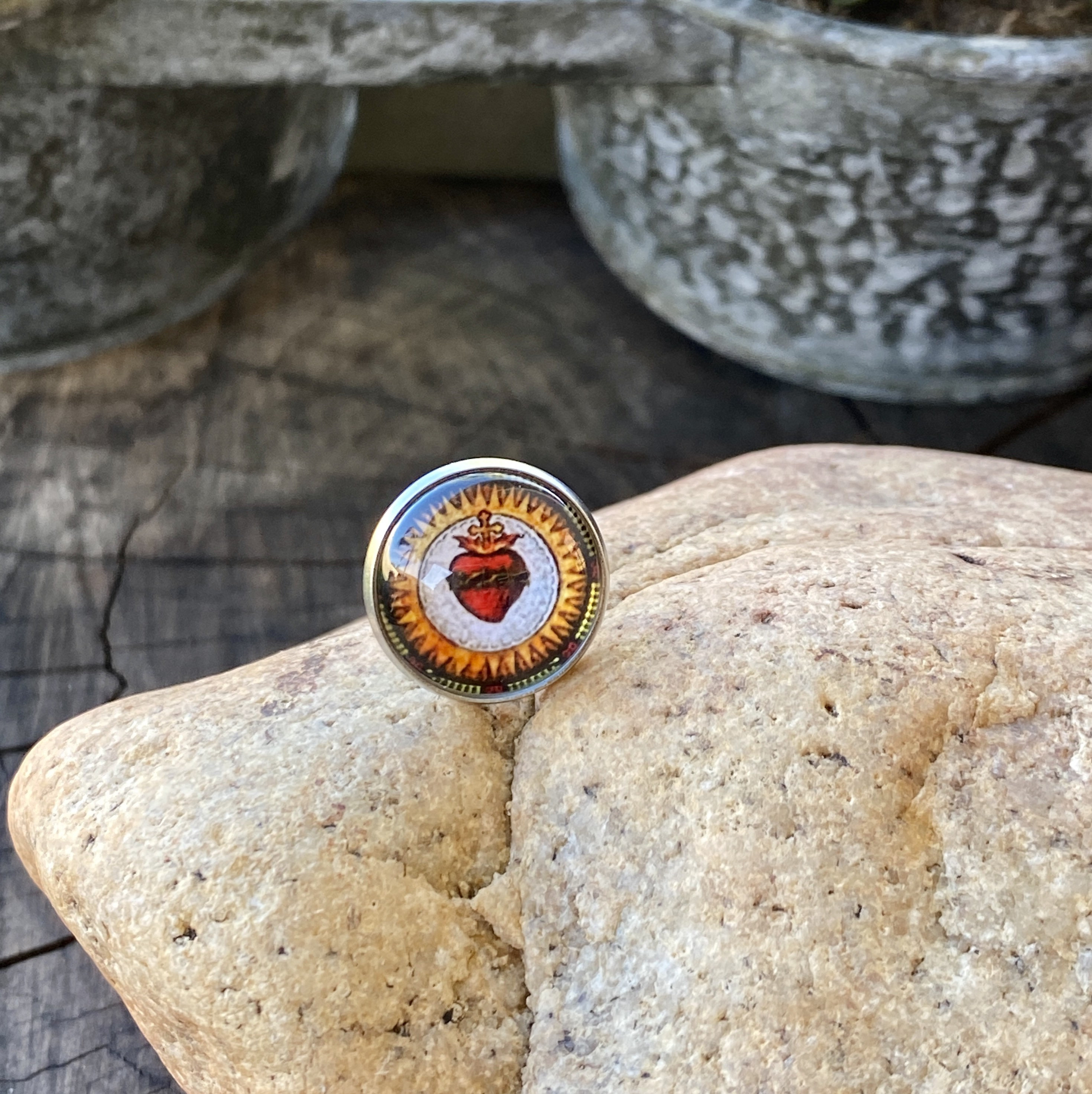 Sacred Heart Pin Holy Spirit Pin Jesus Pin Catholic Pin | Etsy