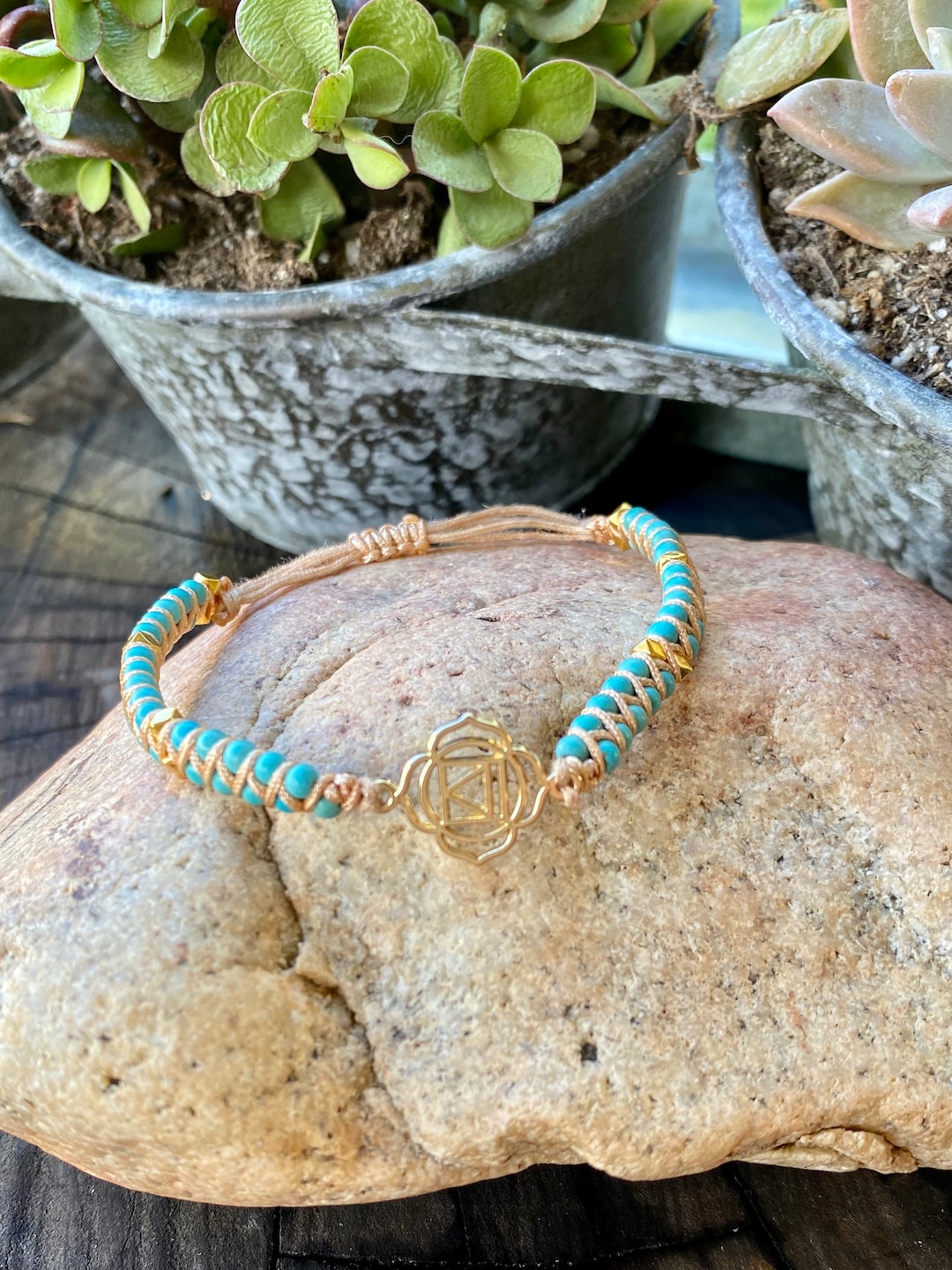 Root Chakra Bracelet, Turquoise Bracelet, Beaded Bracelet, Boho ...