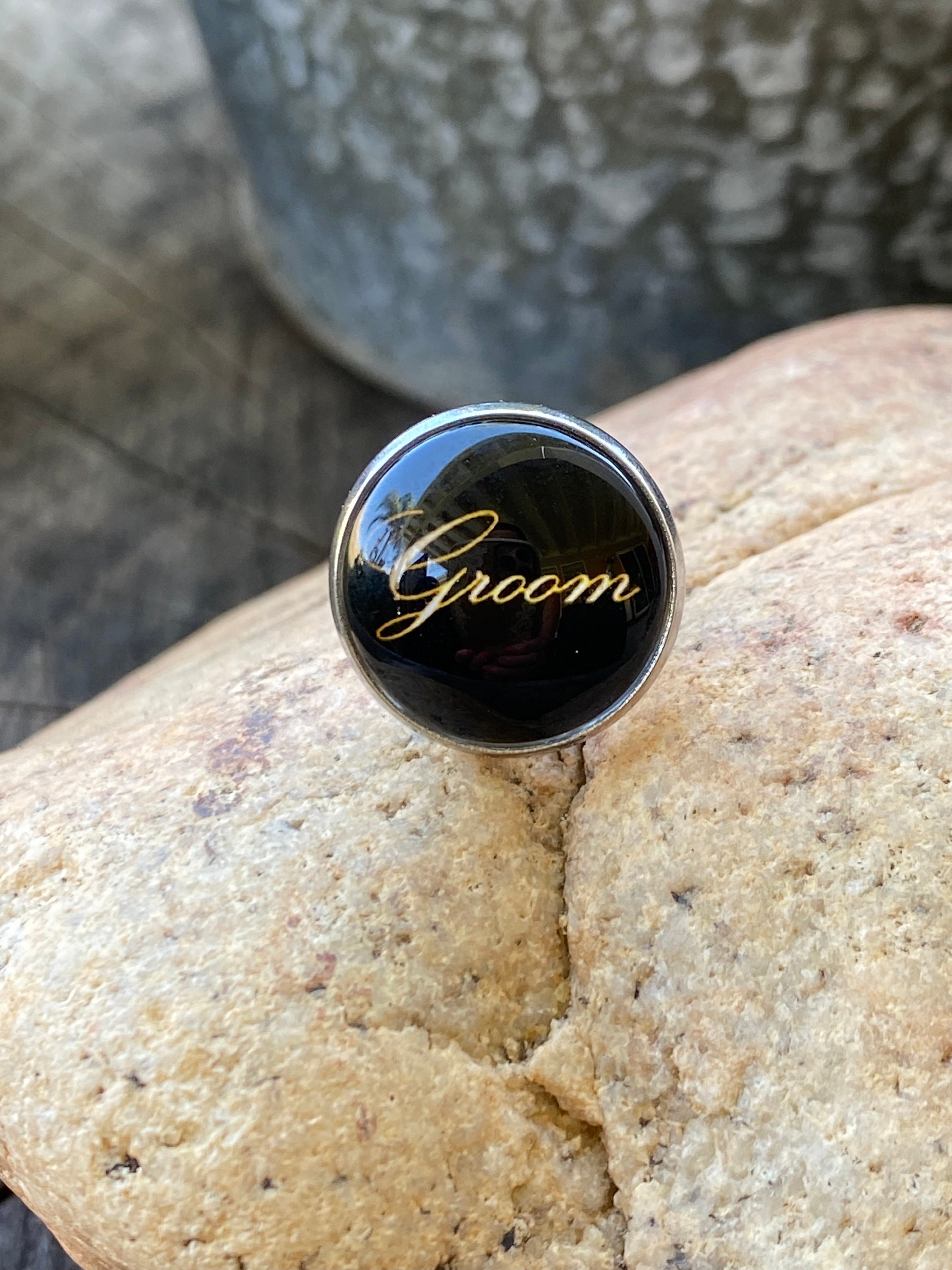 Groom Pin Black Groom Pin Groom Brooch - Etsy UK