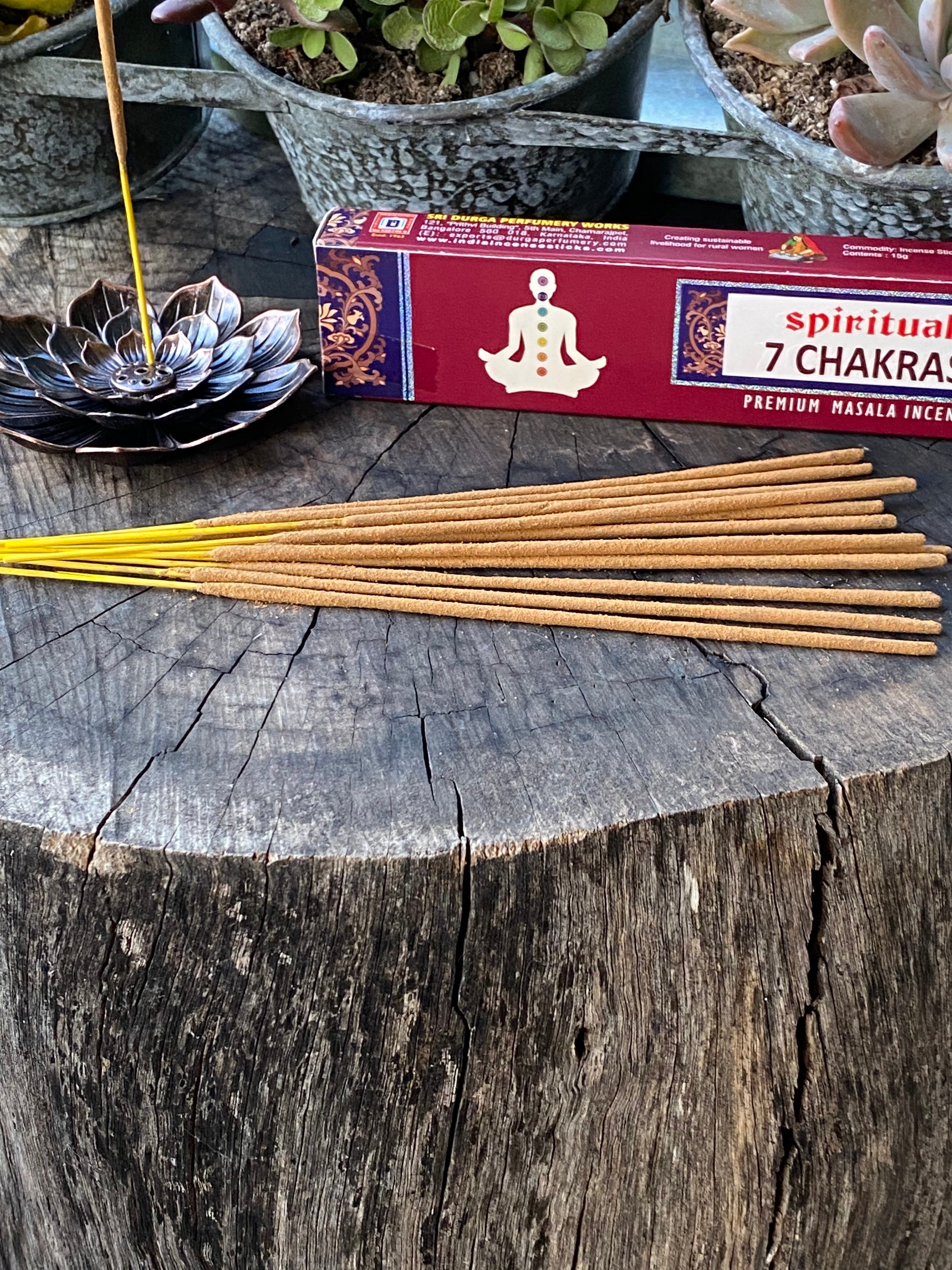 Lotus Incense Set Brass Lotus Dish and 7 Chakras Incense - Etsy