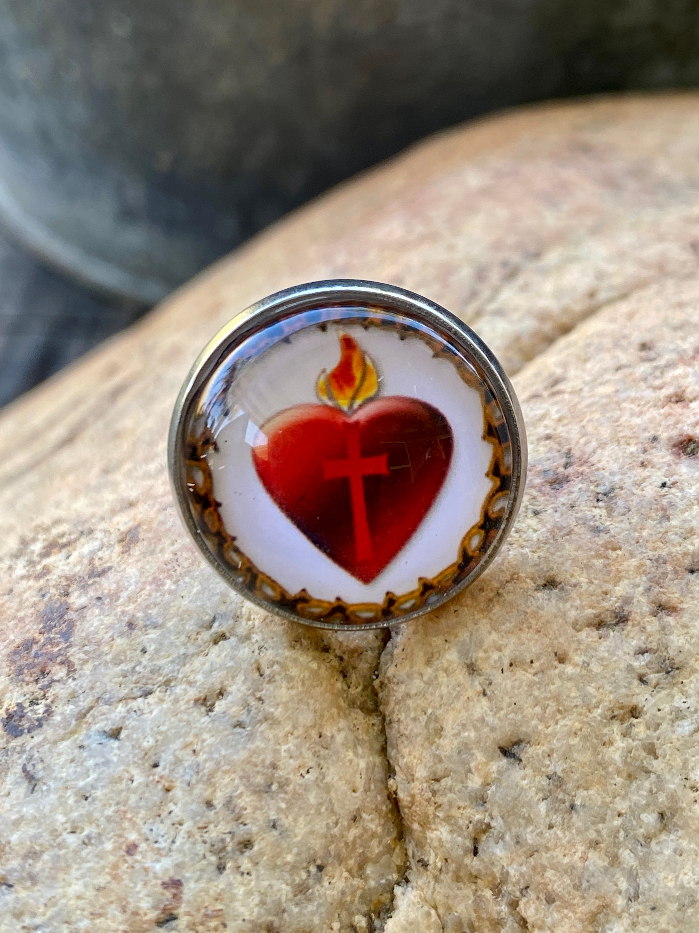 Sacred Heart Pin Holy Spirit Pin Jesus Pin Catholic Pin - Etsy UK
