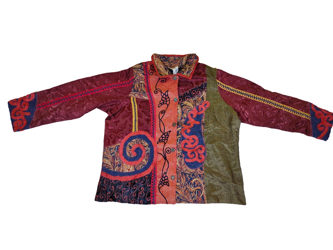 Vintage Kuchi Banjara Jackets Multi Color Hand Embroidered, Indian ...
