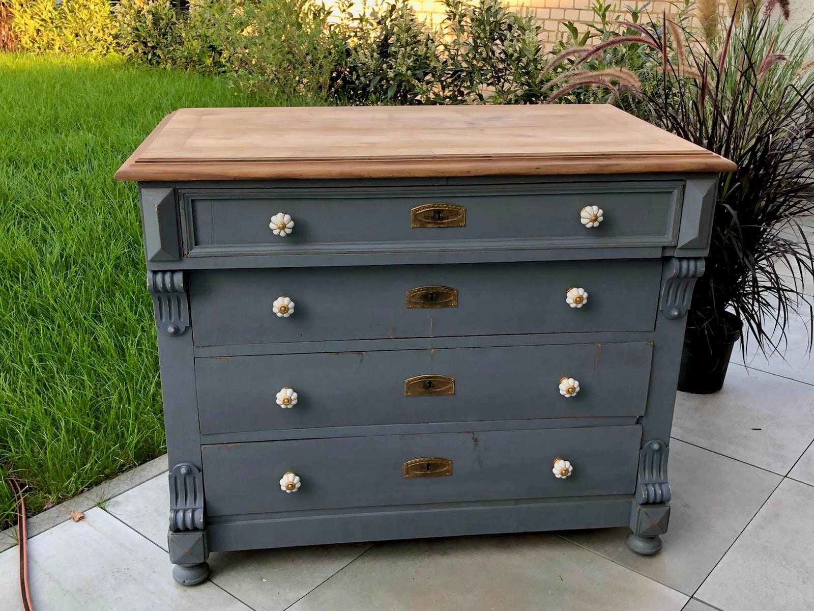 Original Antik Kommode Massivholz Landhaus - Etsy.de