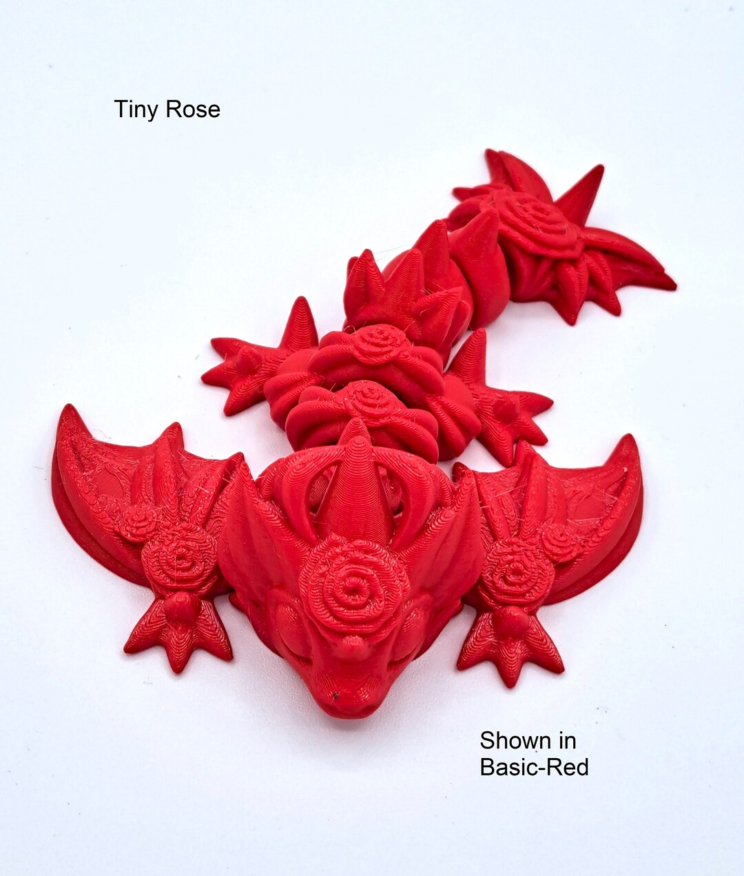 Tiny Rose Wyvern 4 1/2" Long - Wide Variety of Colors Desk Toy Fidget ...