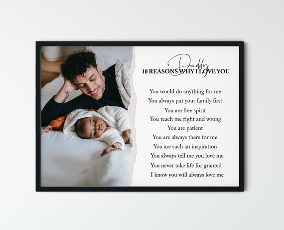 10 Reasons Why I Love You Daddy Father's Day Gift | Etsy