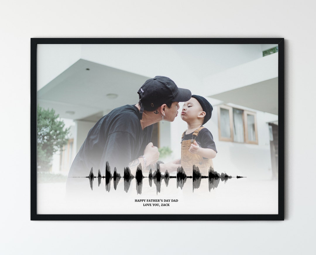 Sound Wave Art Print Dad Birthday Gift or Fathers Day Gift ...