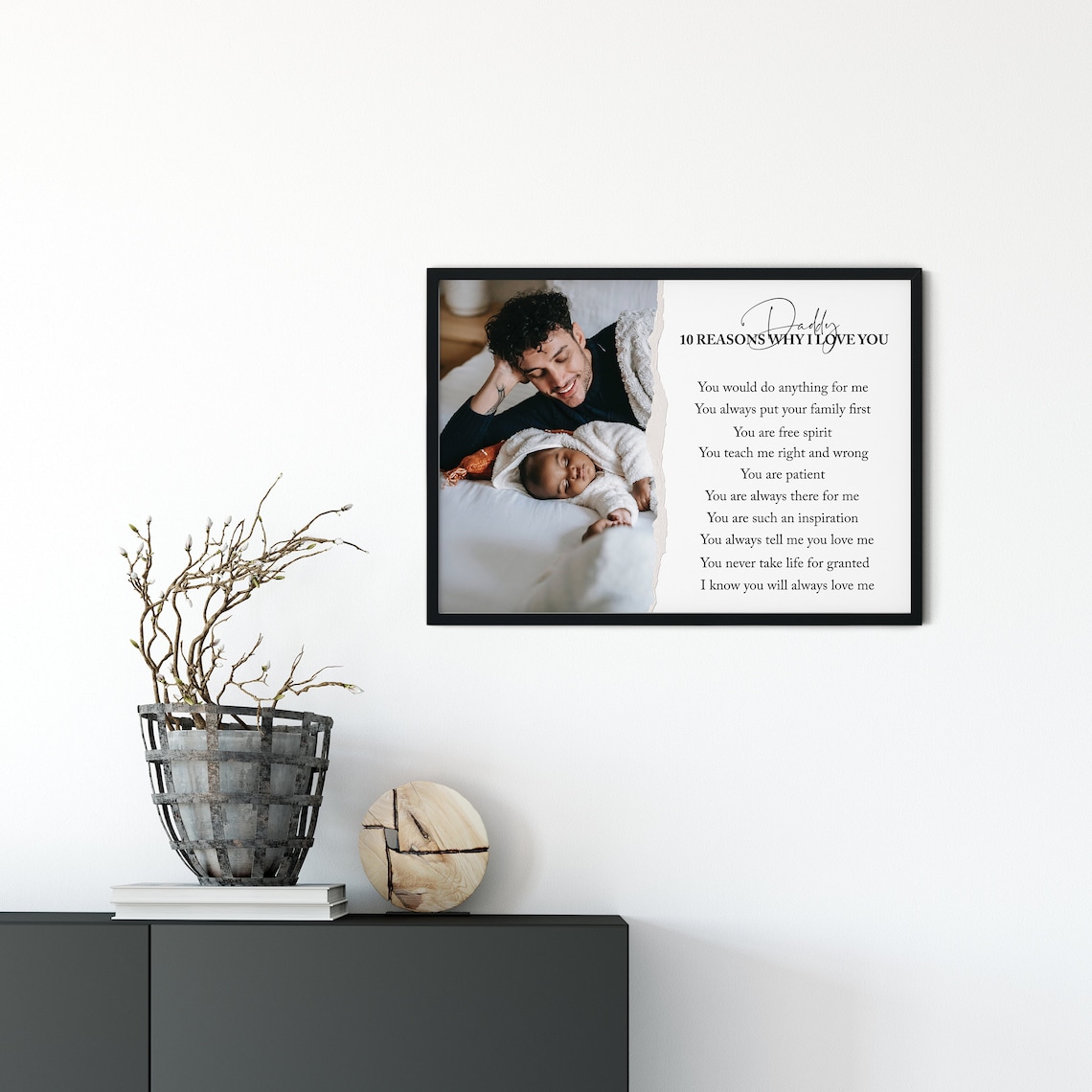 10 Reasons Why I Love You Daddy, Father's Day Gift, Personalised Father ...