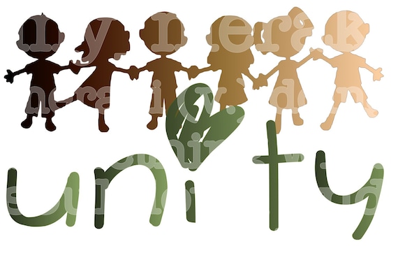 UNITY Children Holding Hands Unity Can Be Removed Png Svg CAN | Etsy