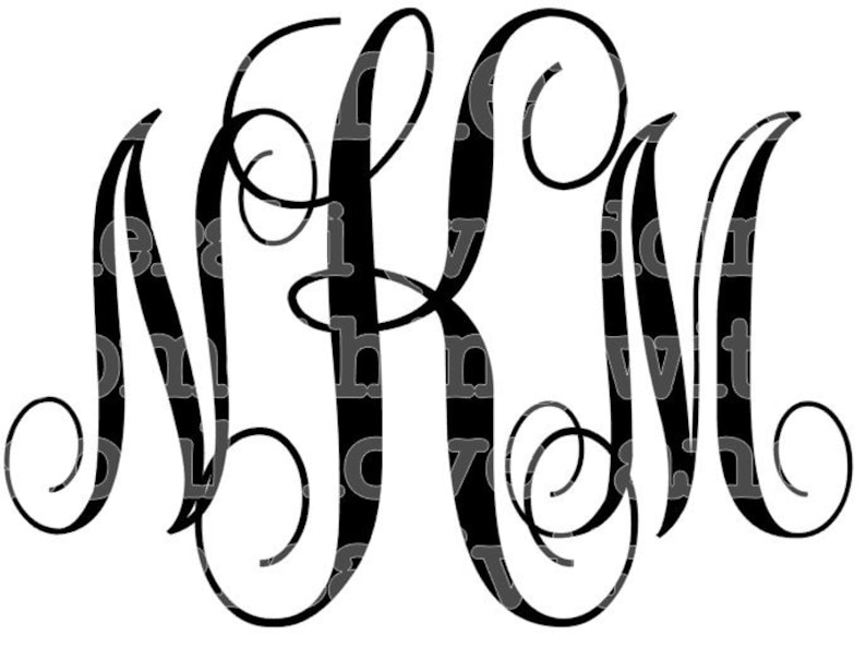 Personalized Initial Monogram Svg Png Jpeg - Etsy