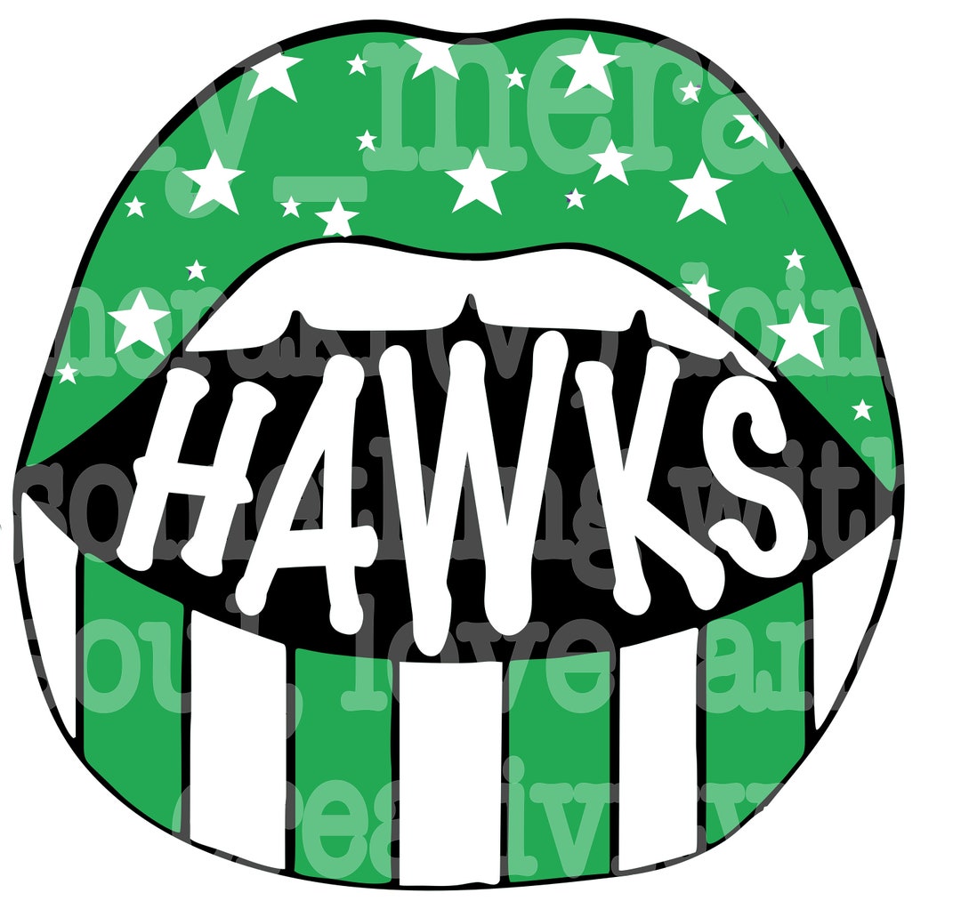 HAWKS Png Svg Team Sport Mouth Lips Design File Download - Etsy
