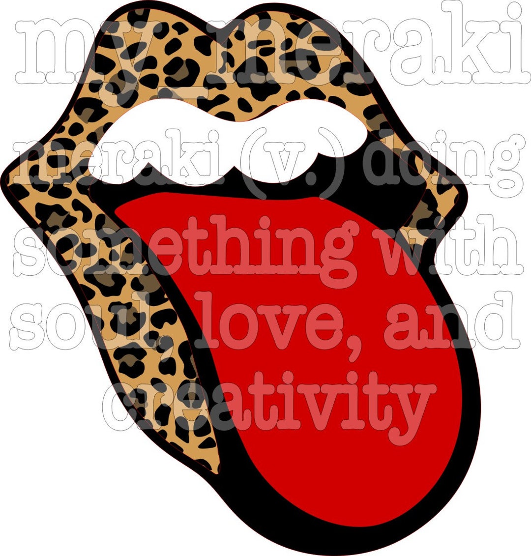 Leopard Mouth Lips Tongue Design SVG PNG JPEG File Download Sublimation ...