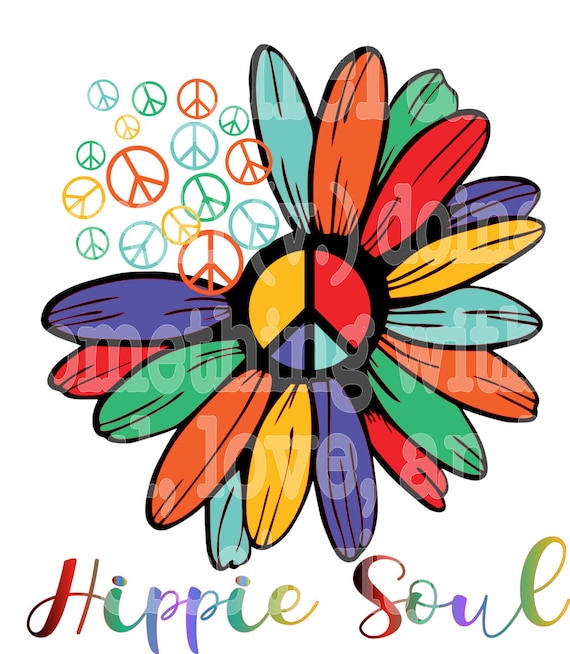 Hippie Soul Svg Png Jpeg Image Digital File Download Custom Etsy