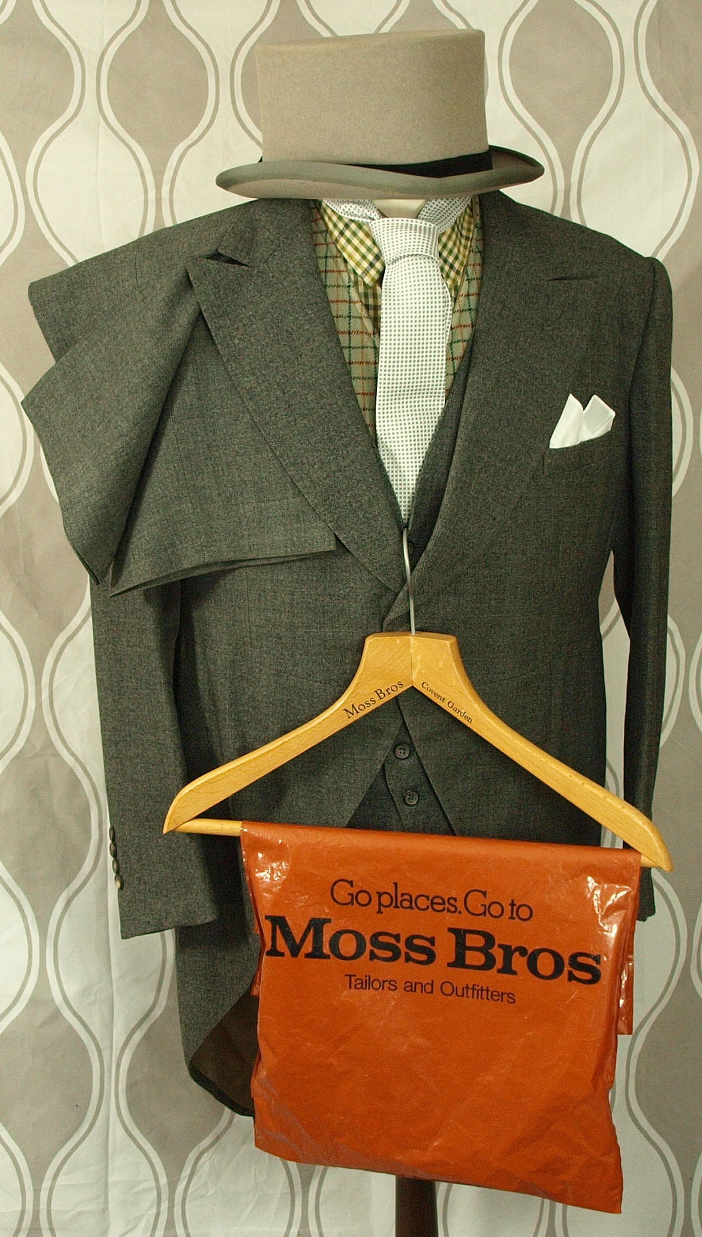 Time Capsule Vintage 3 Piece Grey Morning Suit Moss Bros Covent Garden time-capsule-vintage-3-piece-grey-morning-suit-moss-bros-covent-garden