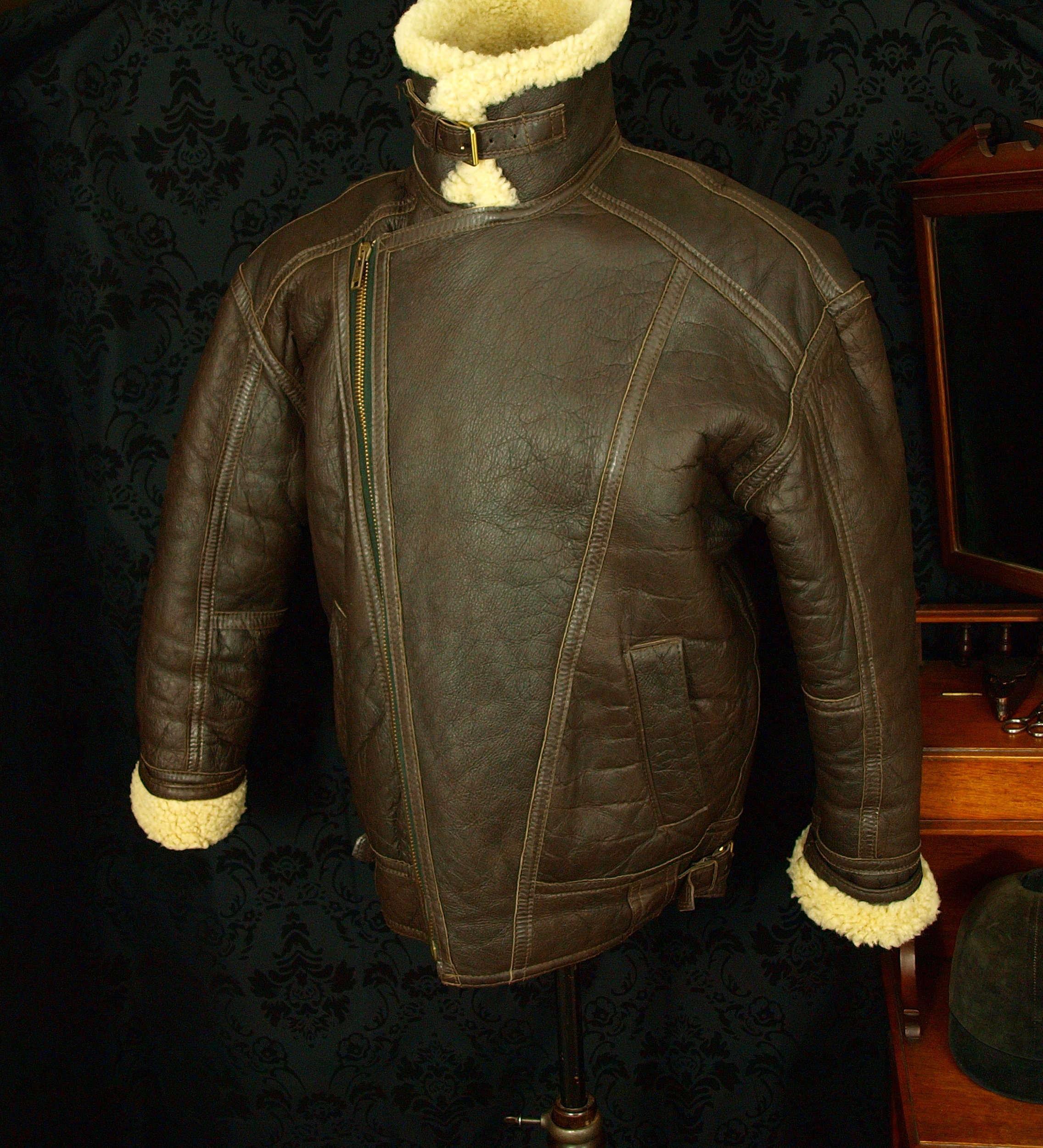 Good Mens Vintage Sheepskin Flying Jacket Size 40 Medium Tans of Taunton Good Mens Vintage Sheepskin Flying Jacket Size 40 Medium Tans of Taunton