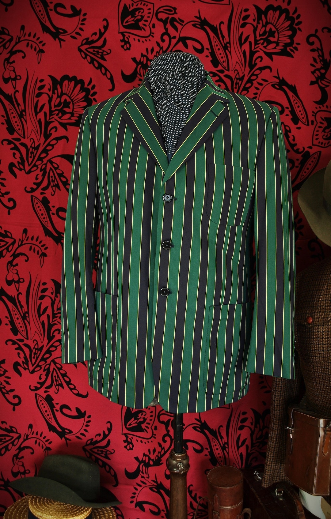 Lovely Mens Quality Mulberry Regatta Boating Style Striped Blazer in a ...