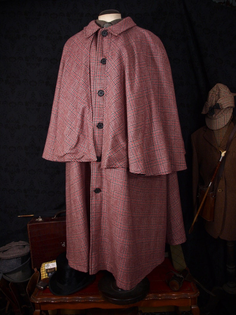 Mens Tweed Gentleman's Inverness Cape or Ulster in a Big and Tall XXXXL ...