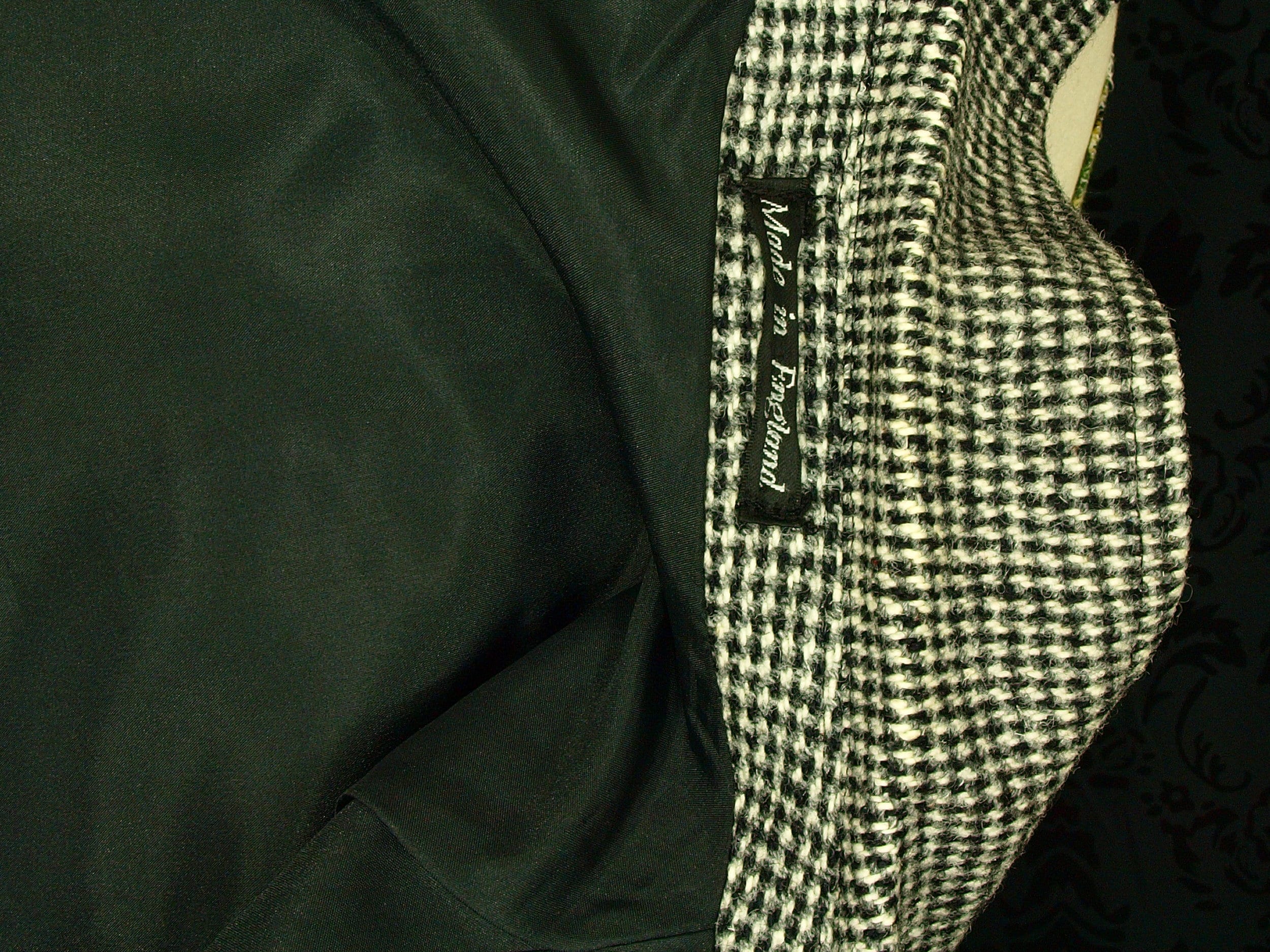 Superb Mens Vintage Harris Tweed Coat Overcoat 80s Size 44 Large 46 Xl