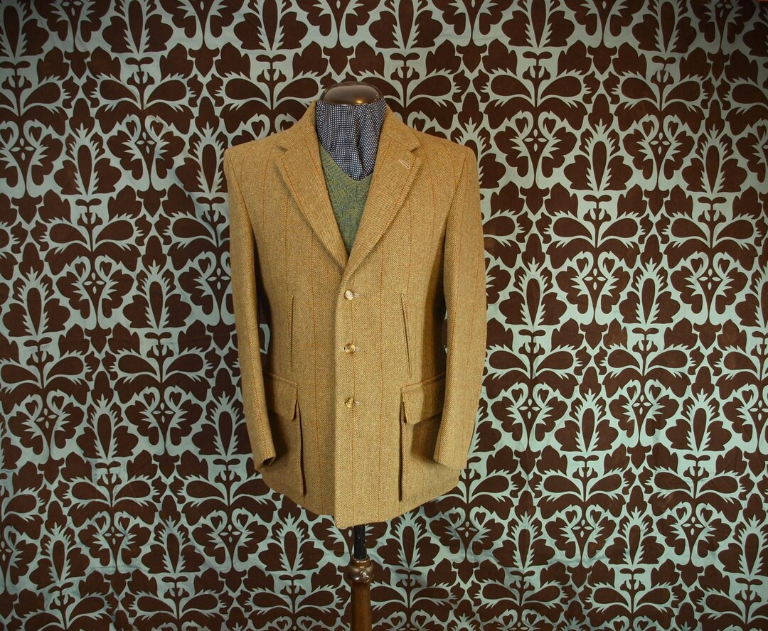 Superb Mens Tweed Norfolk Tweed Shooting Hunting Jacket in a Size 40 Inch Medium John ...