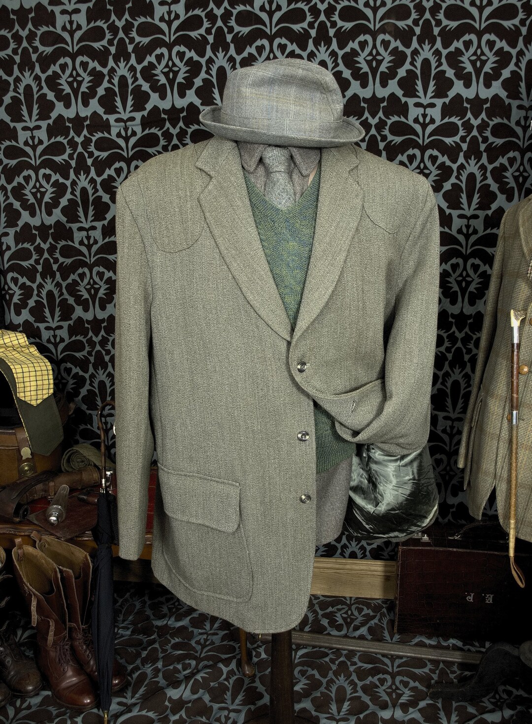 Rare Quality Bespoke Mens Keepers Tweed Country Jacket Big and Tall 50 ...