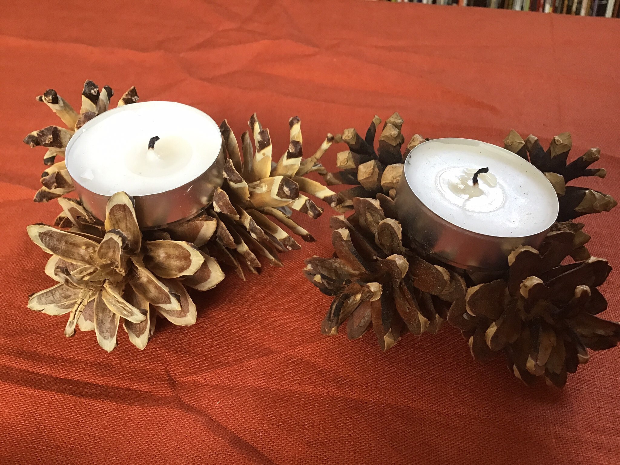 Pine Cone Tea Candle Holders - Etsy