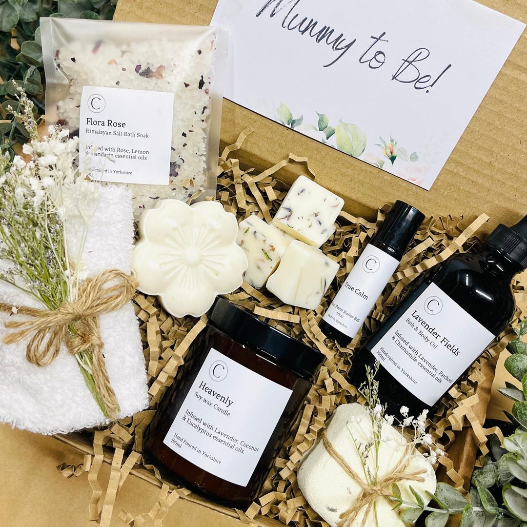 MUMMY TO BE Pamper Hamper, Pregnancy Spa Gift Box, Colleague Maternity ...