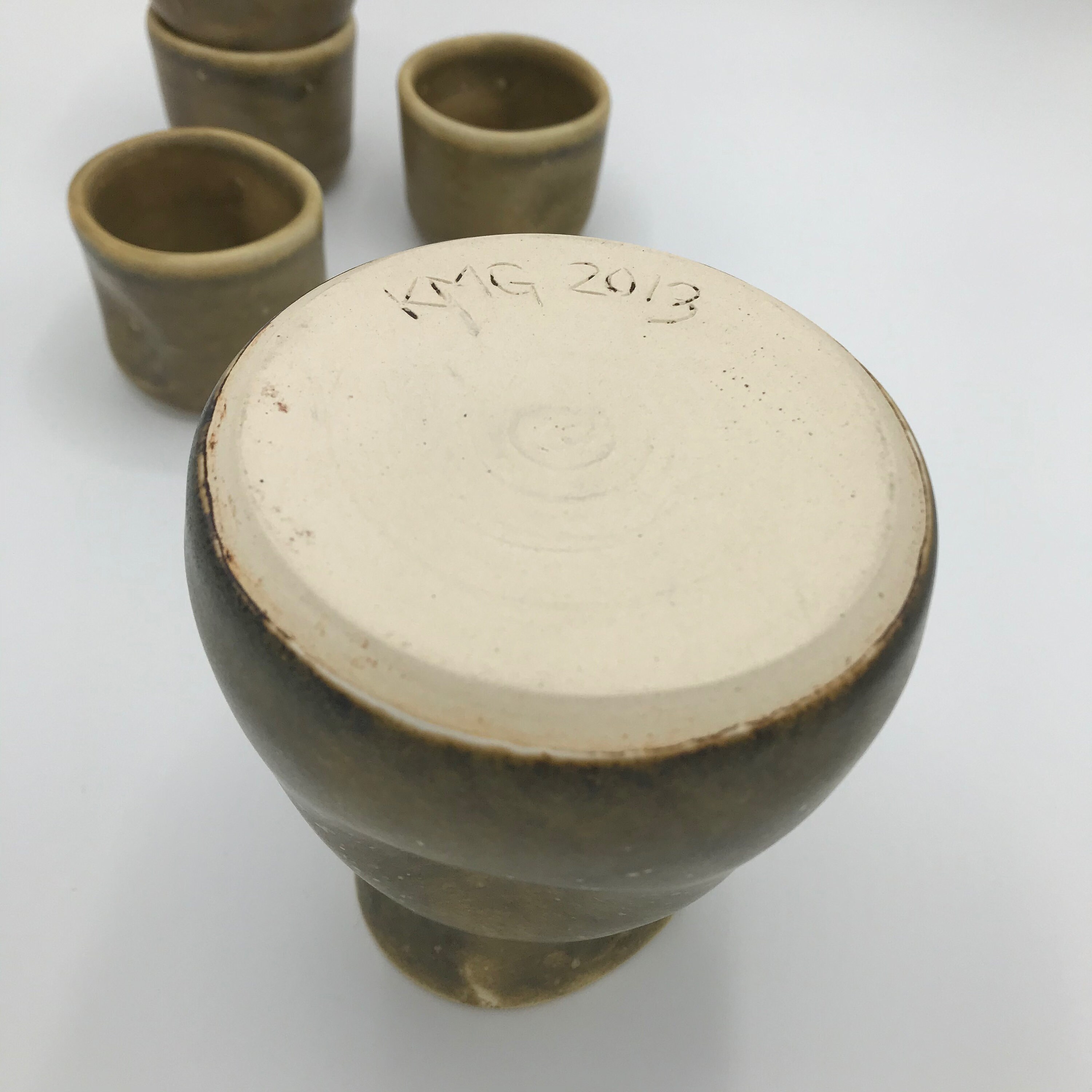 Stoneware Sake Set - Handmade Pottery Drinkware for Sake or Tea - Etsy