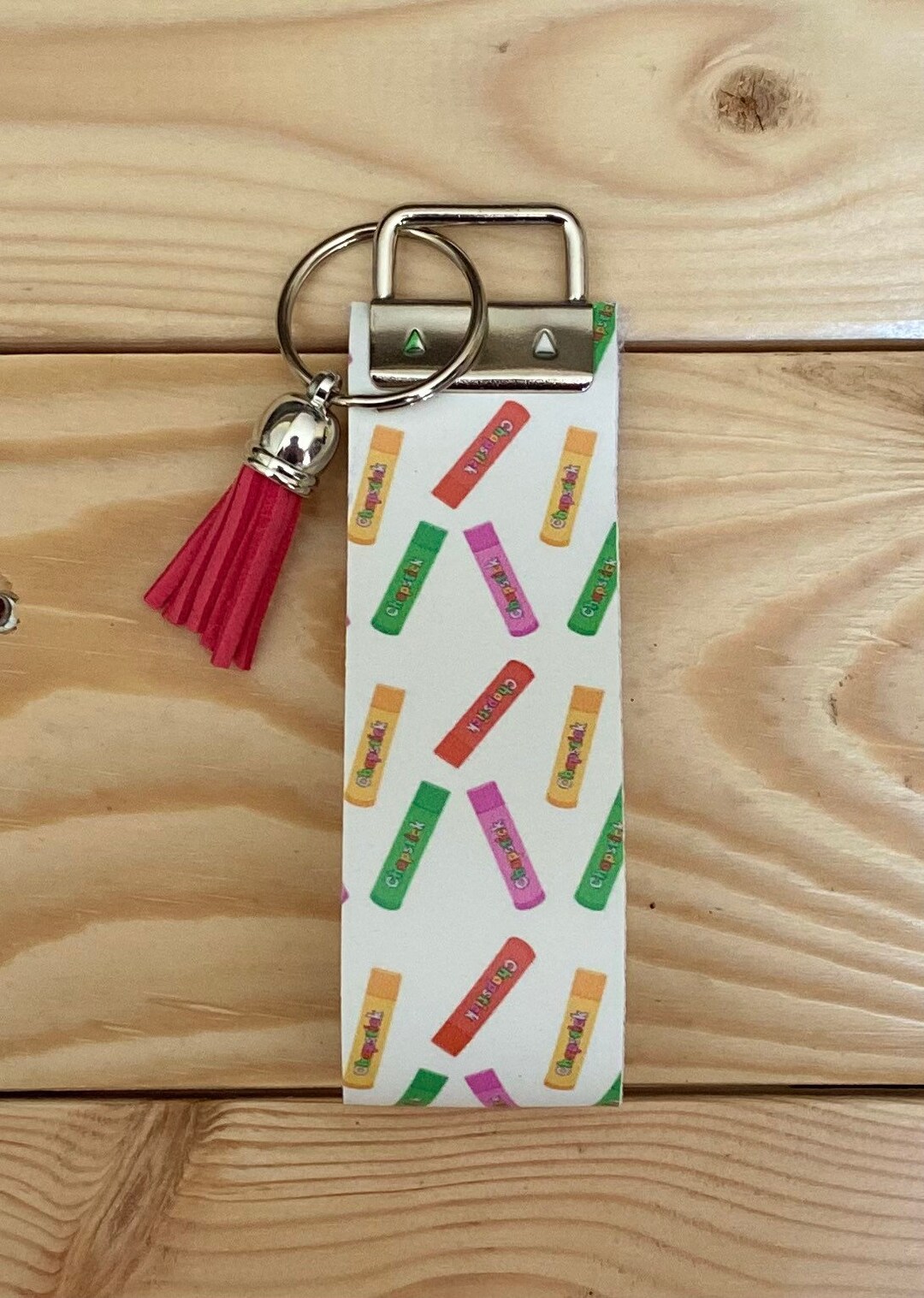 90s Chapstick Theme Key Fob Small - Etsy