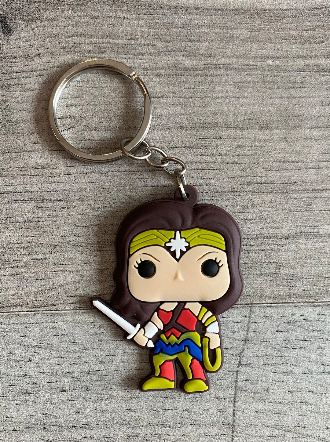 Superhero Keychain WW - Etsy Canada