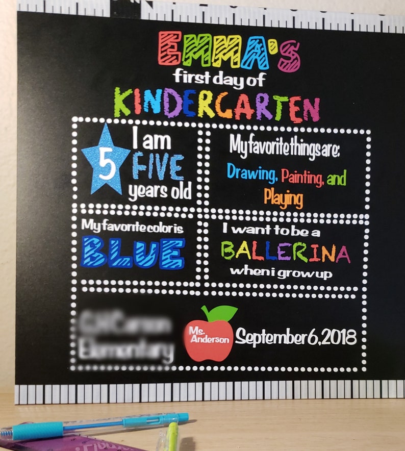 12X 12 Chalkboard School Sign - Etsy