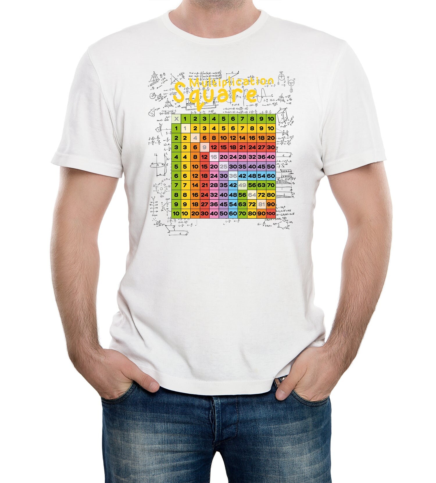 Number Multiplication Table Mens T-shirt Maths Science - Etsy