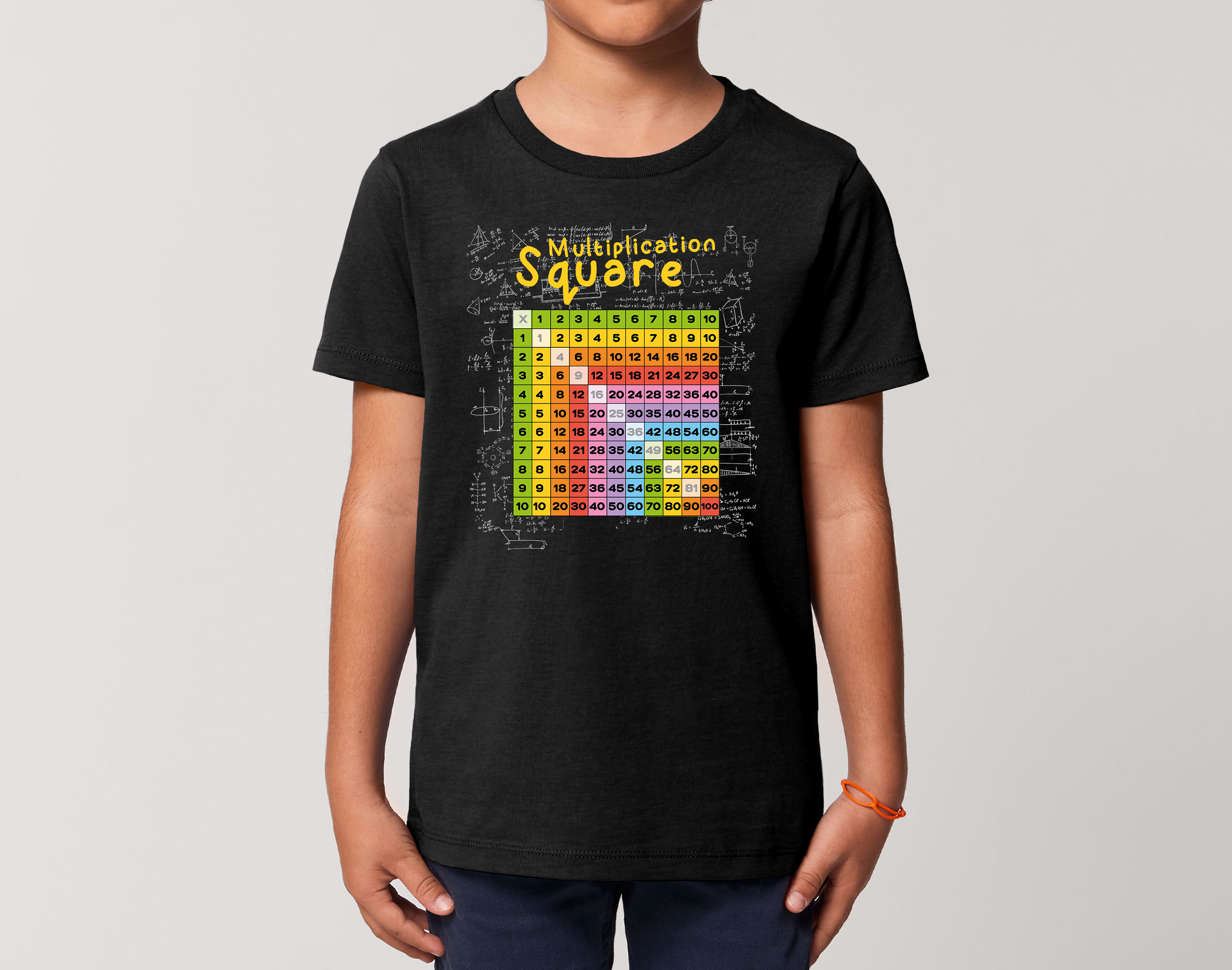 Number Multiplication Table Kids T-shirt Maths Science Education Times ...