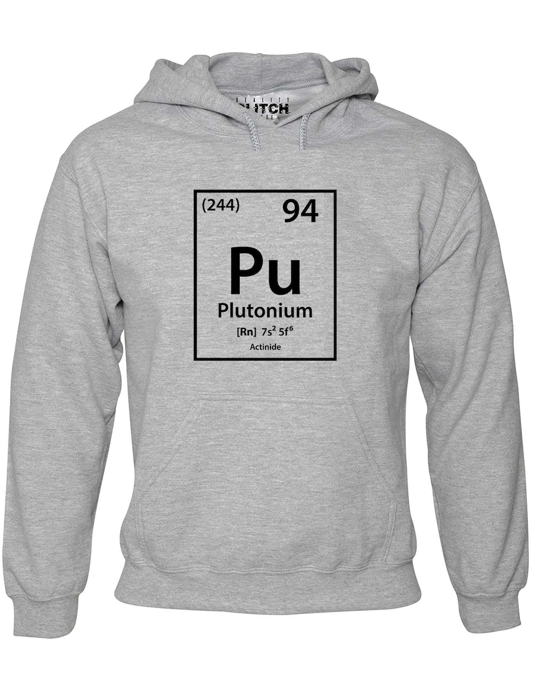 Mens Plutonium Element Periodic Table Hoodie Chemistry Science Nuclear ...