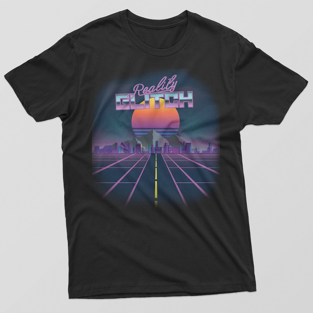 Neon Passenger Retro Graphic Mens T-shirt Flourescent 80s Video Game - Etsy