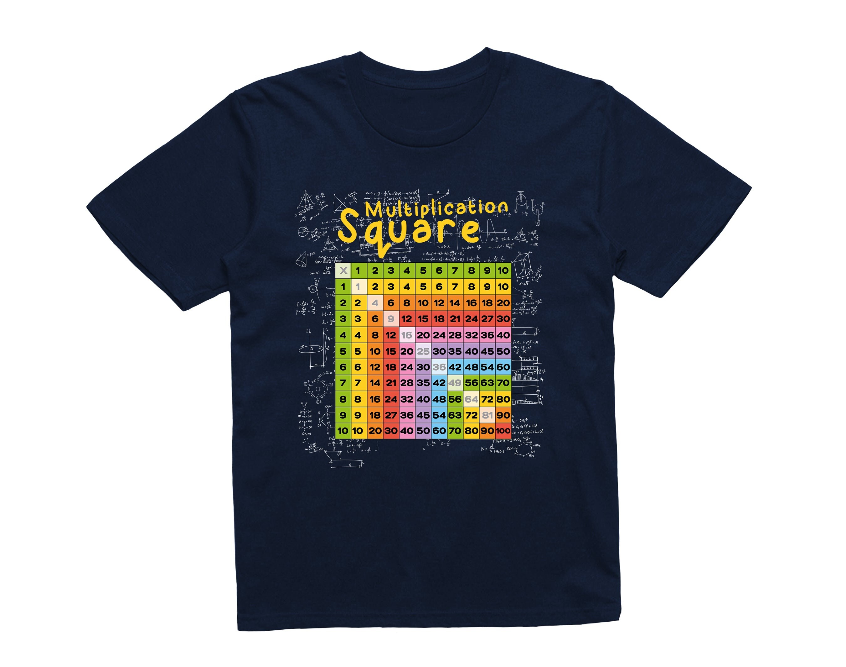 Number Multiplication Table Kids T-shirt Maths Science Education Times ...