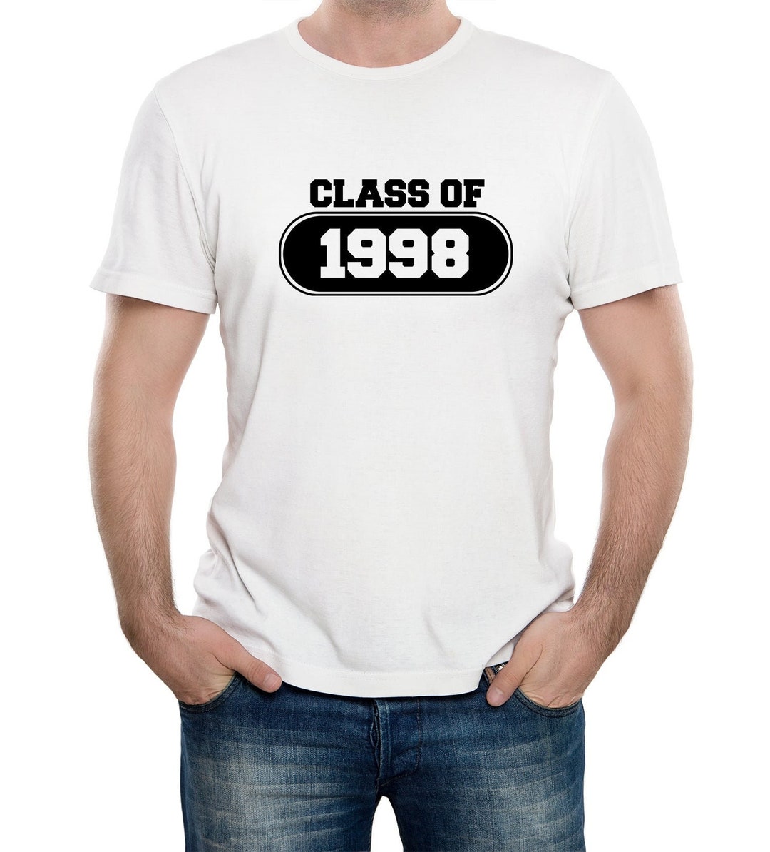 Mens Class of 1998 College School Graduation T-shirt University Gift - Etsy