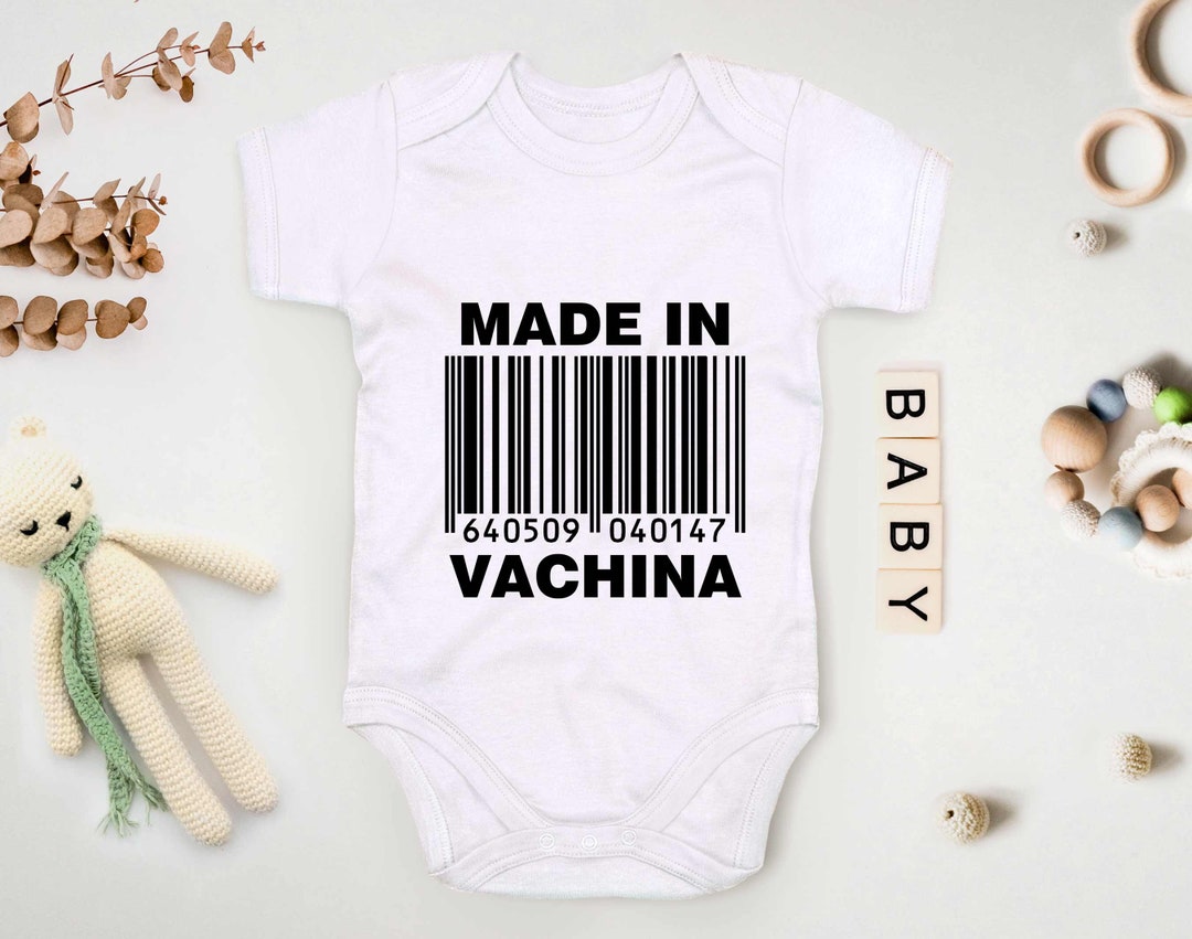Made in Vachina Funny Joke China Gift Rude Boy Girl Comedy Babygrow ...